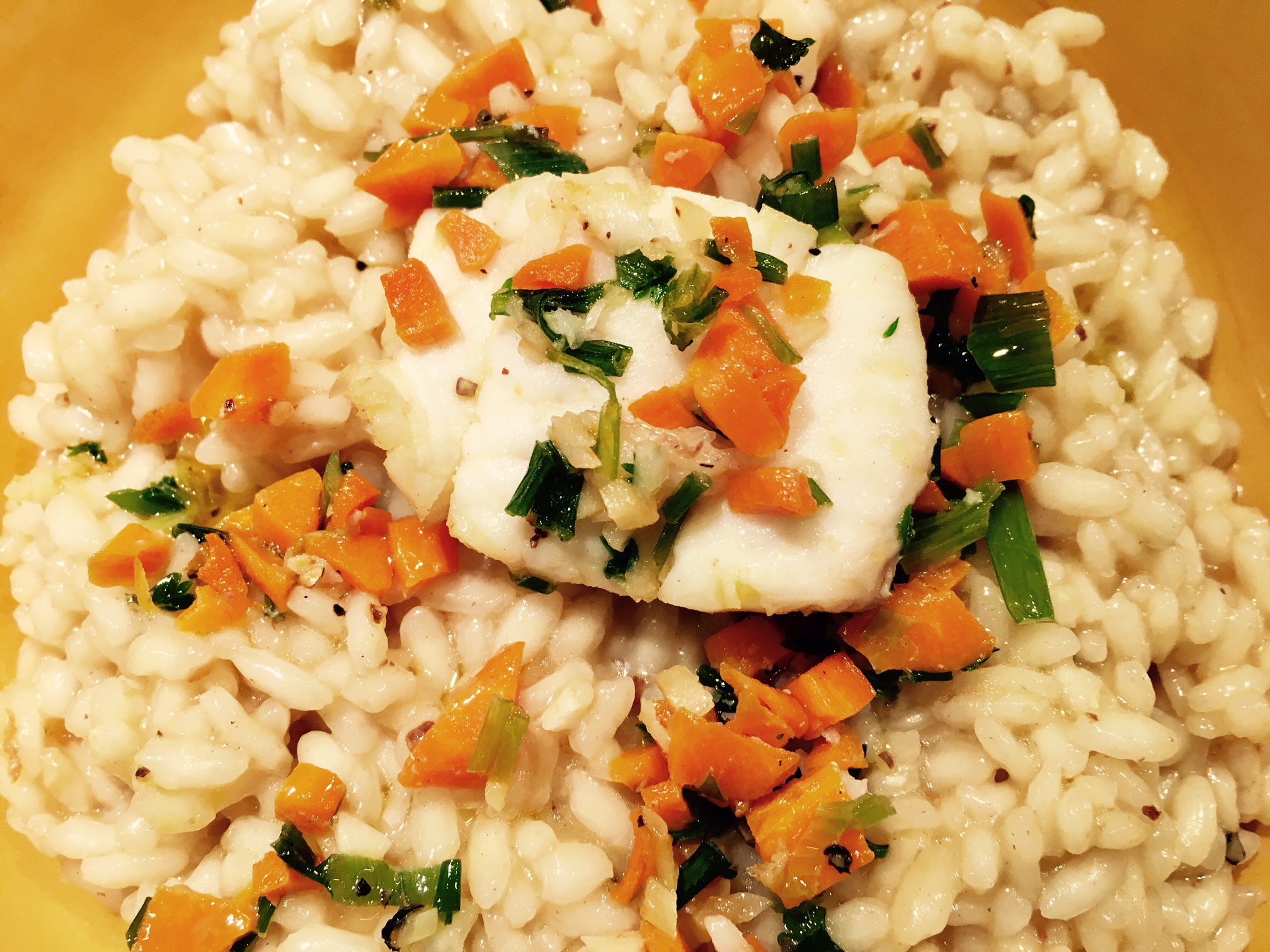 Risotto with Sole and Champagne